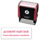 Account Past Due Payment Immediately Custom Self-inking Stamp | Zazzle