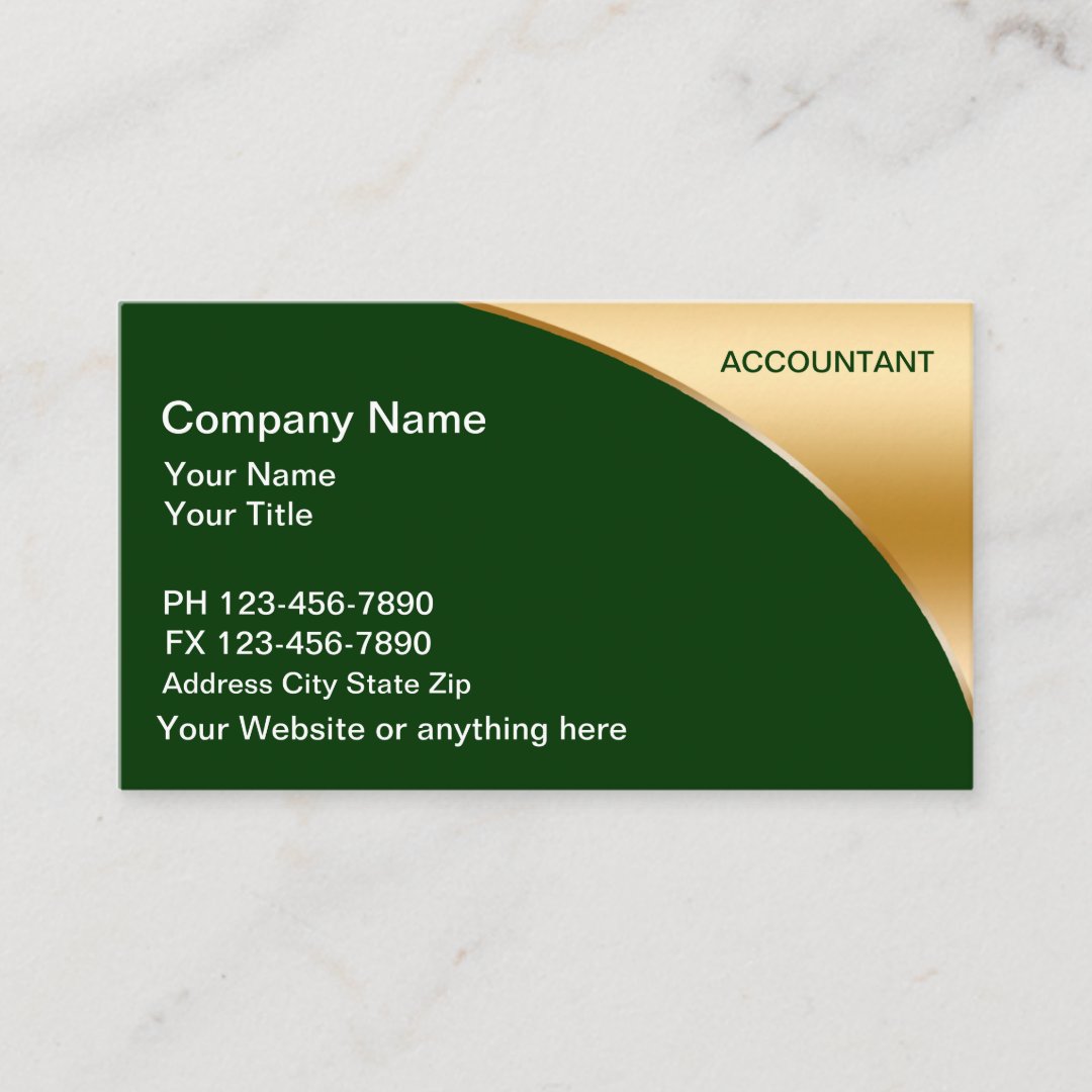 Accountant Business Cards | Zazzle