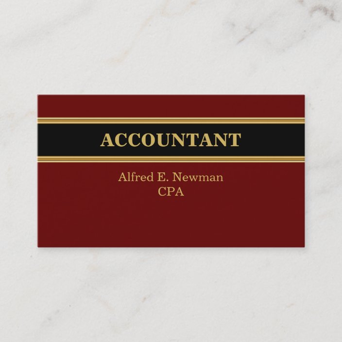 Accountant Business Cards | Zazzle.com
