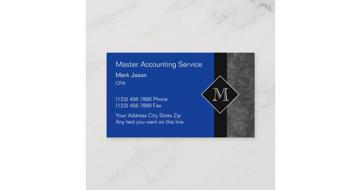 Accountant Business Cards | Zazzle.com