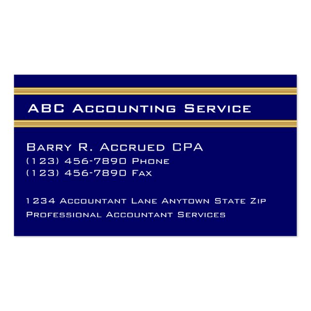 Accountant Business Cards