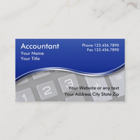 Accountant Business Cards | Zazzle.com