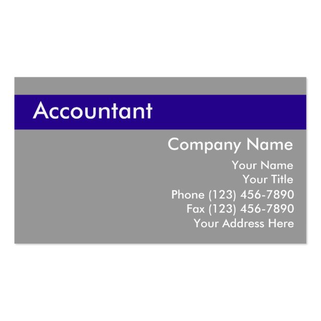 Accountant Business Cards