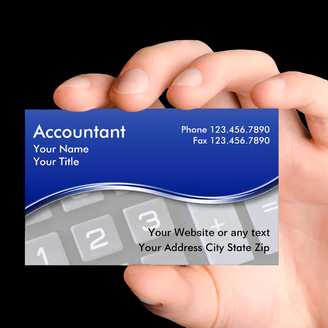 Accountant Business Cards | Zazzle