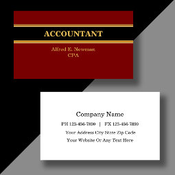 Accountant Business Cards | Zazzle