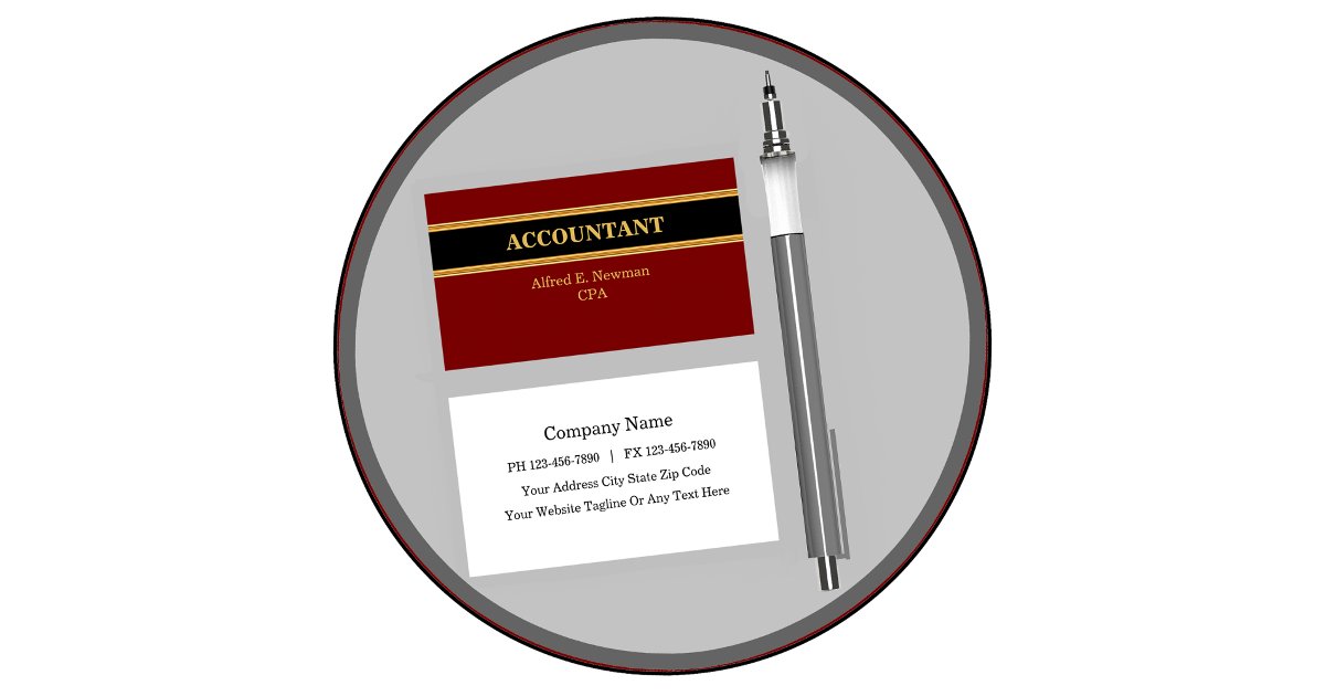 Accountant Business Cards | Zazzle
