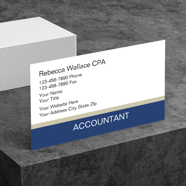 Accountant Business Cards | Zazzle
