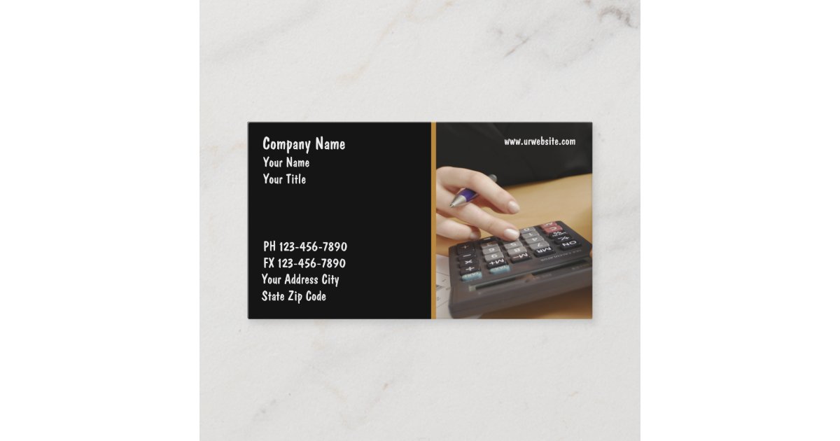Accountant Business Cards | Zazzle