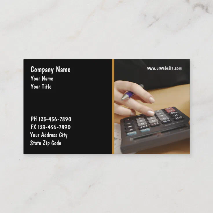 Accountant Business Cards | Zazzle
