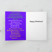 Accountant Christmas Accounting Song Parody Words Holiday Card | Zazzle