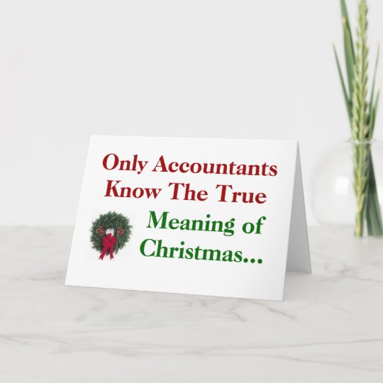 Accountant Christmas Card | Funny Accounting Pun | Zazzle.com