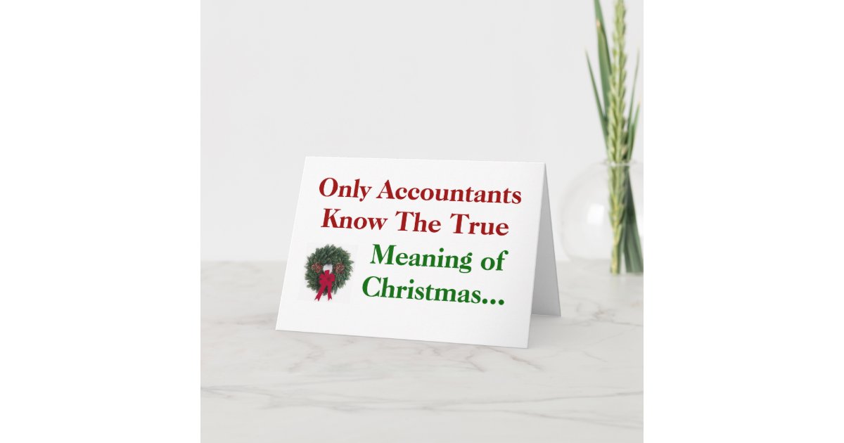 Accountant Christmas Card | Funny Accounting Pun | Zazzle