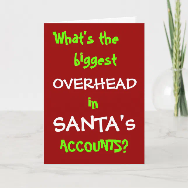 Accountant Christmas Card - Joke - Personalisable | Zazzle