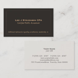 Accountant CPA Business Card | Zazzle