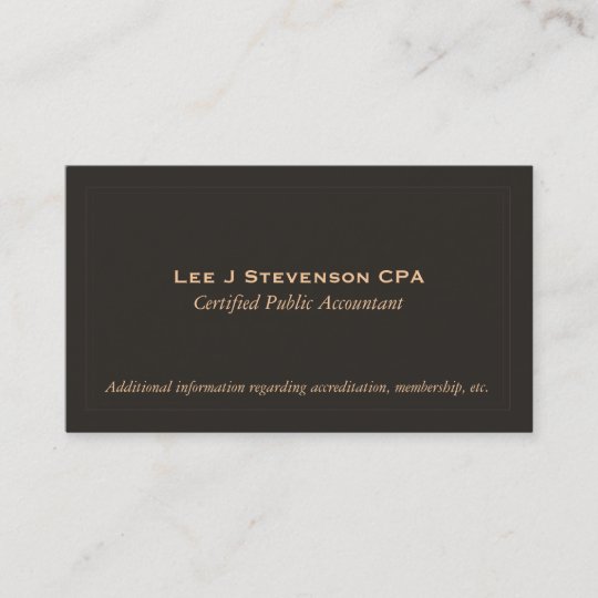 Accountant CPA Business Card | Zazzle.com