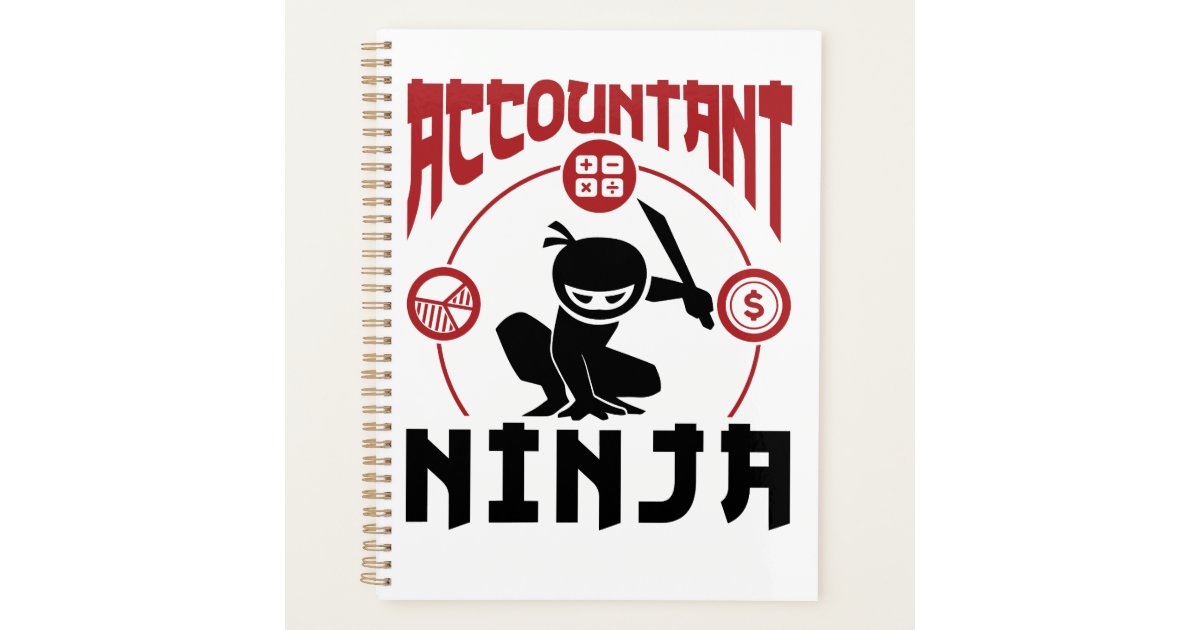 Accountant Ninja Accounting CPA Planner | Zazzle