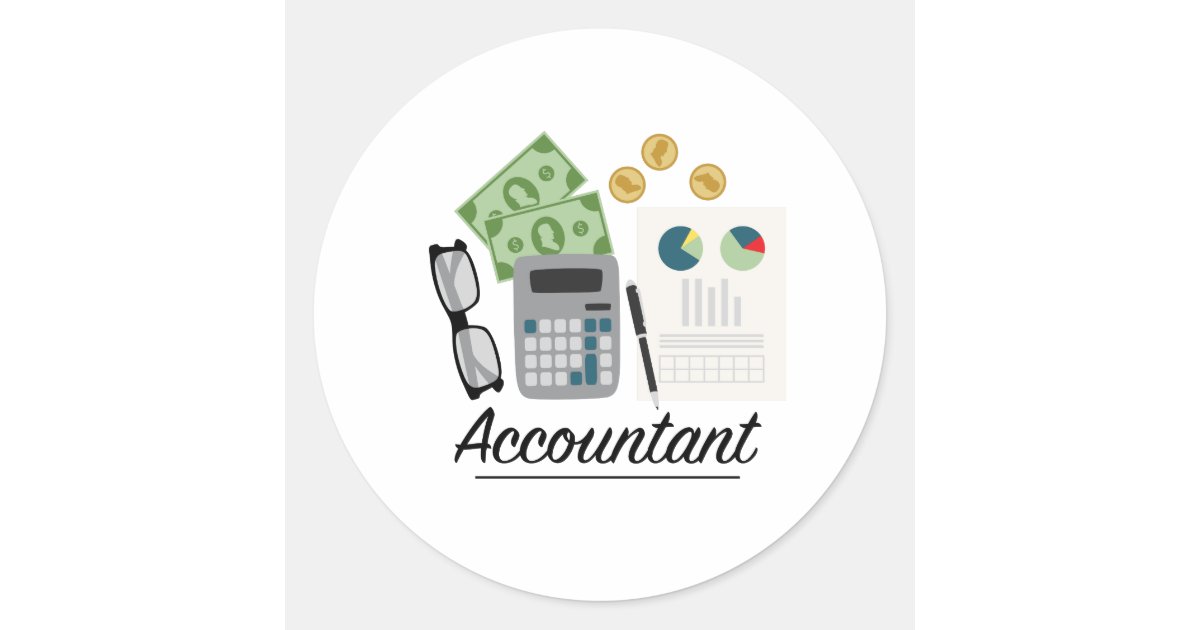 Accountant Profession Classic Round Sticker | Zazzle