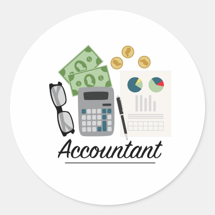Accountant Profession Classic Round Sticker | Zazzle