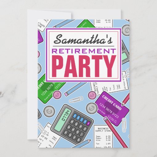 Accountant Retirement Party Invitation | Zazzle