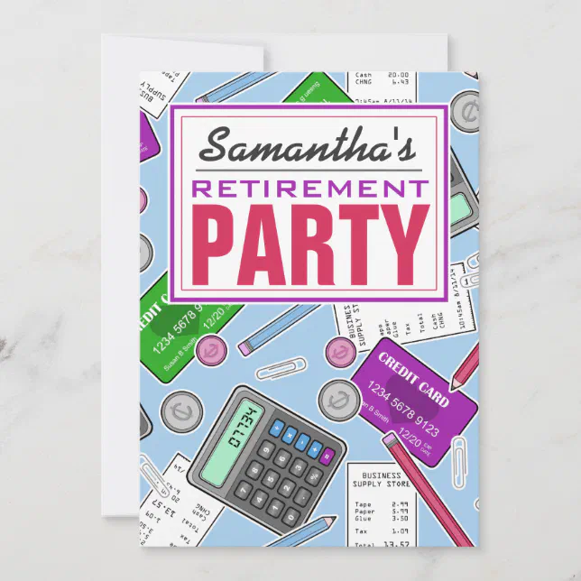Accountant Retirement Party Invitation | Zazzle