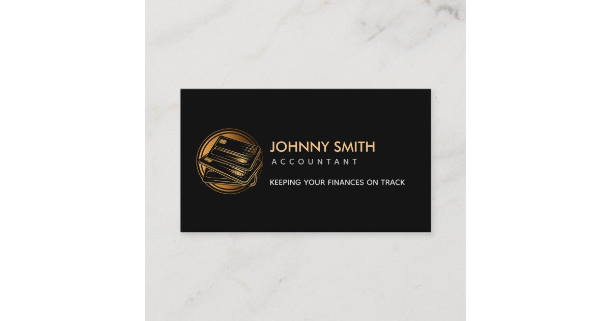 Accountant Slogans logo Business Card | Zazzle