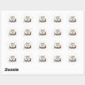 Accountant Stick Figure Classic Round Sticker | Zazzle