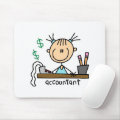 Accountant Stick Figure Mousepad | Zazzle