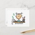 Accountant Stick Figure Postcard | Zazzle