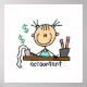 Accountant Stick Figure Poster | Zazzle