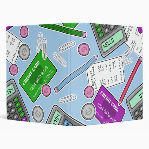 Accounting / Accountant Themed Pattern Binder | Zazzle
