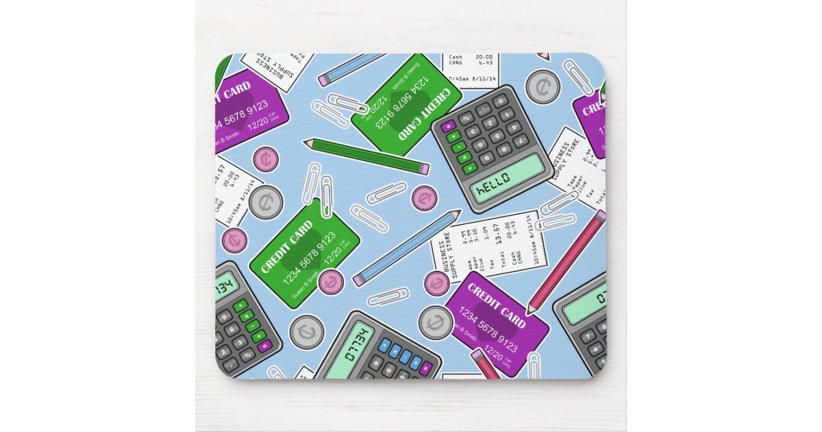 Accounting / Accountant Themed Pattern Mouse Pad | Zazzle