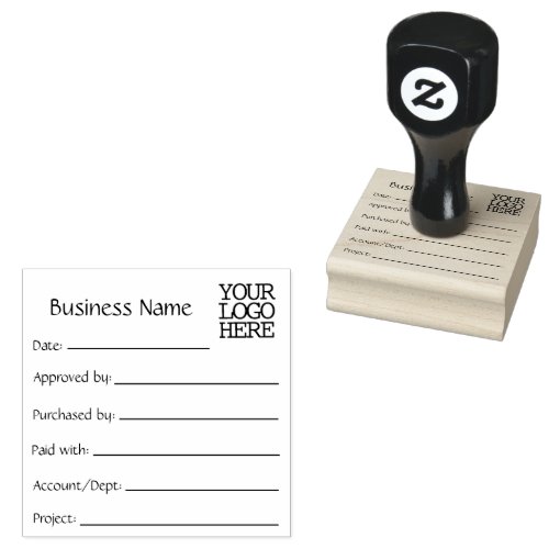 Accounting AP Purchase Invoice Processing Approval Rubber Stamp | Zazzle