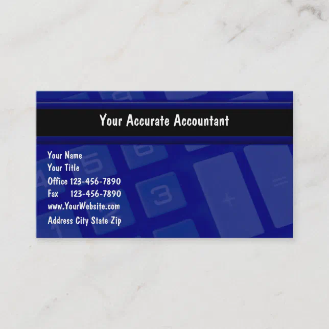 Accounting Business Cards | Zazzle