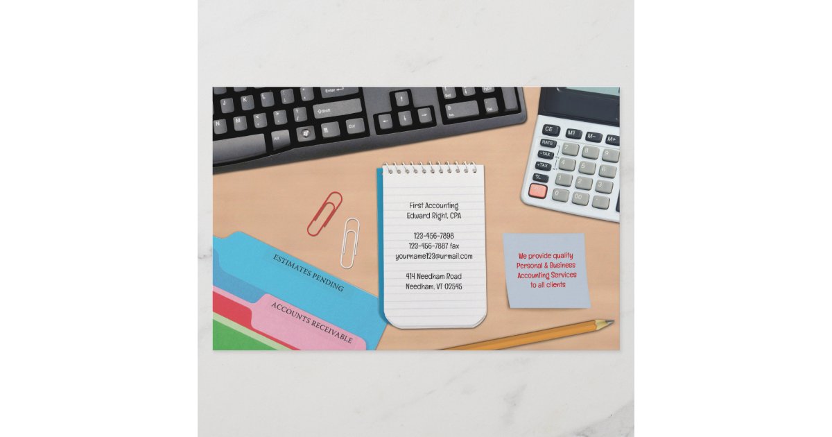 Accounting CPA Desk Flyers | Zazzle