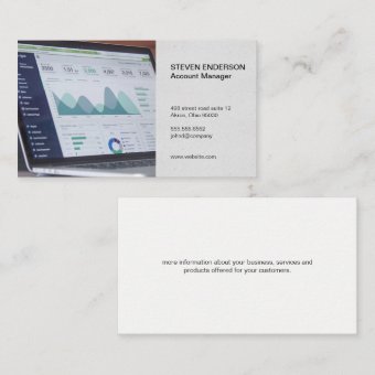 Accounting | Financial Portfolio Business Card | Zazzle