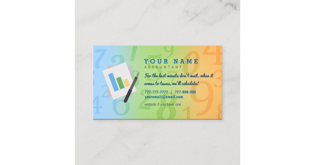 Accounting Firm Business Cards with logo | Zazzle