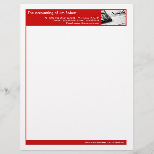 Accounting Letterhead | Zazzle.com