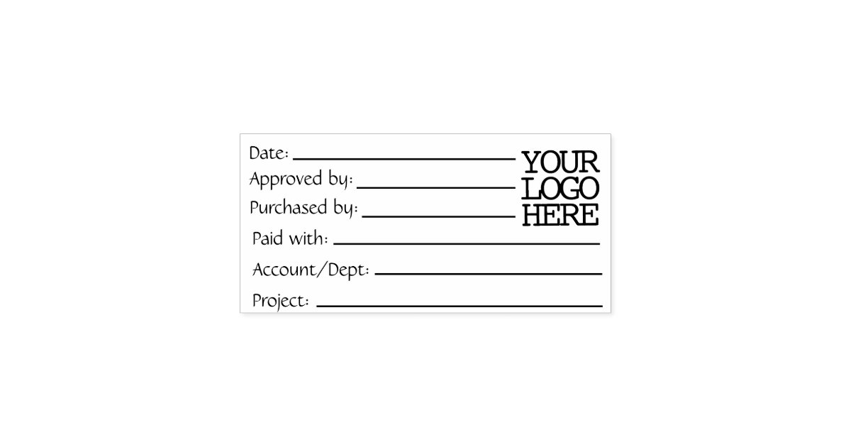 Accounting Purchase Project Invoice Approval Rubber Stamp | Zazzle