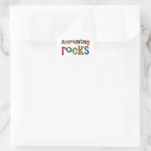 Accounting Rocks Classic Round Sticker | Zazzle