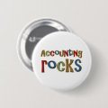 Accounting Rocks Pinback Button | Zazzle