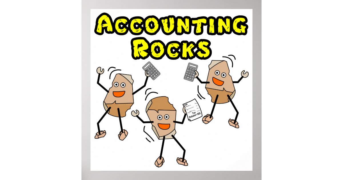 Accounting Rocks Poster | Zazzle