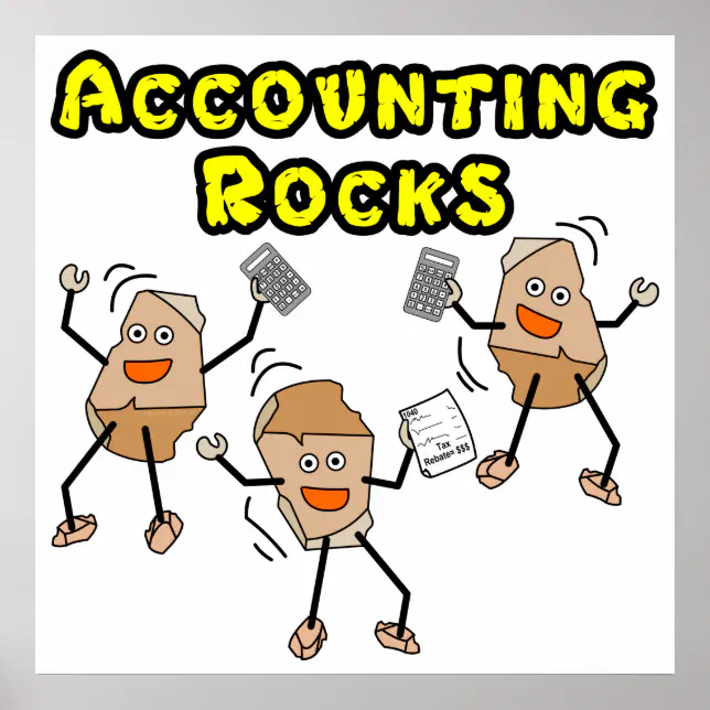 Accounting Rocks Poster | Zazzle