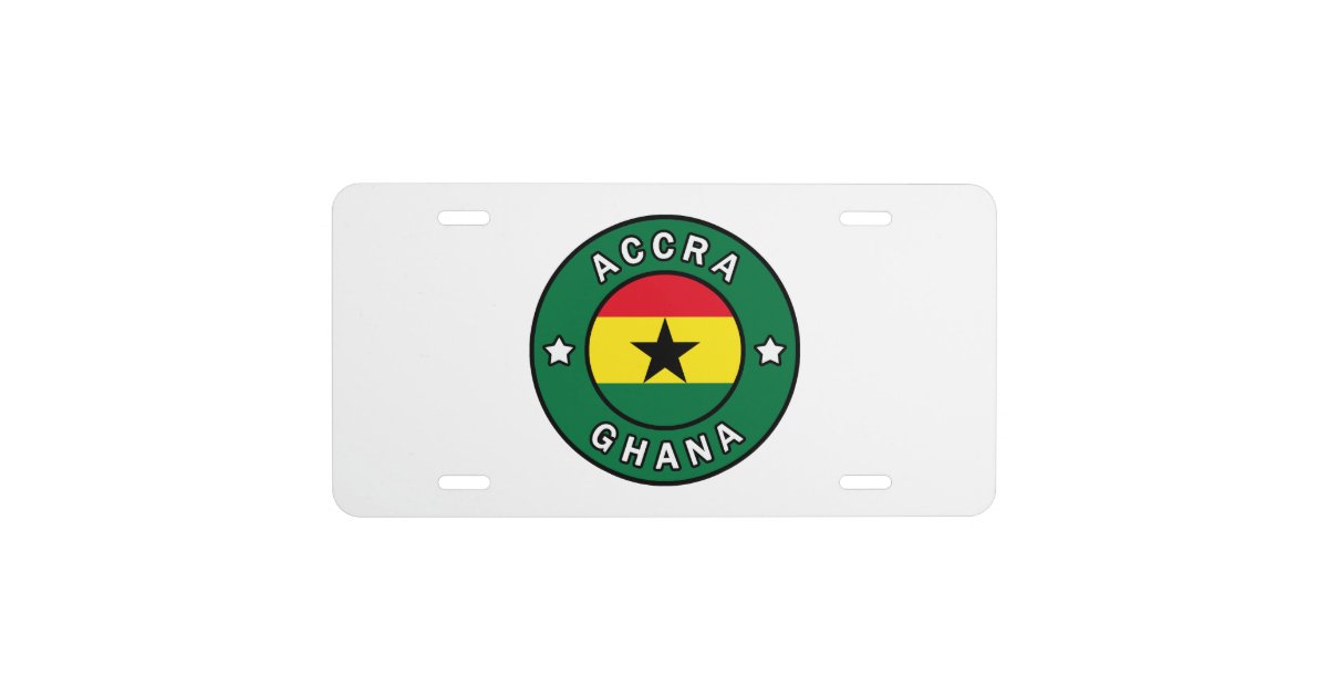 Accra Ghana License Plate | Zazzle