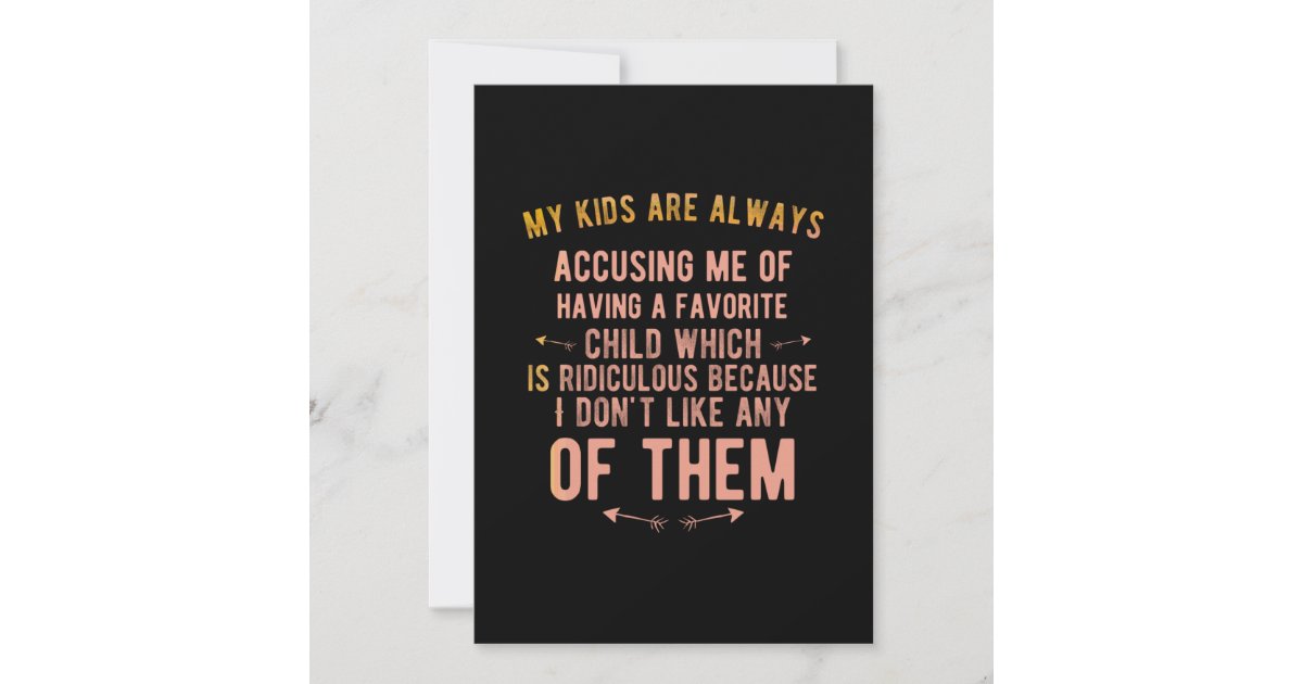 Accusing child thank you card | Zazzle