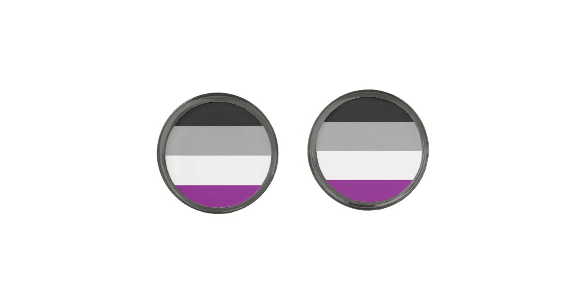 Ace Asexual Pride Flag Cufflinks | Zazzle