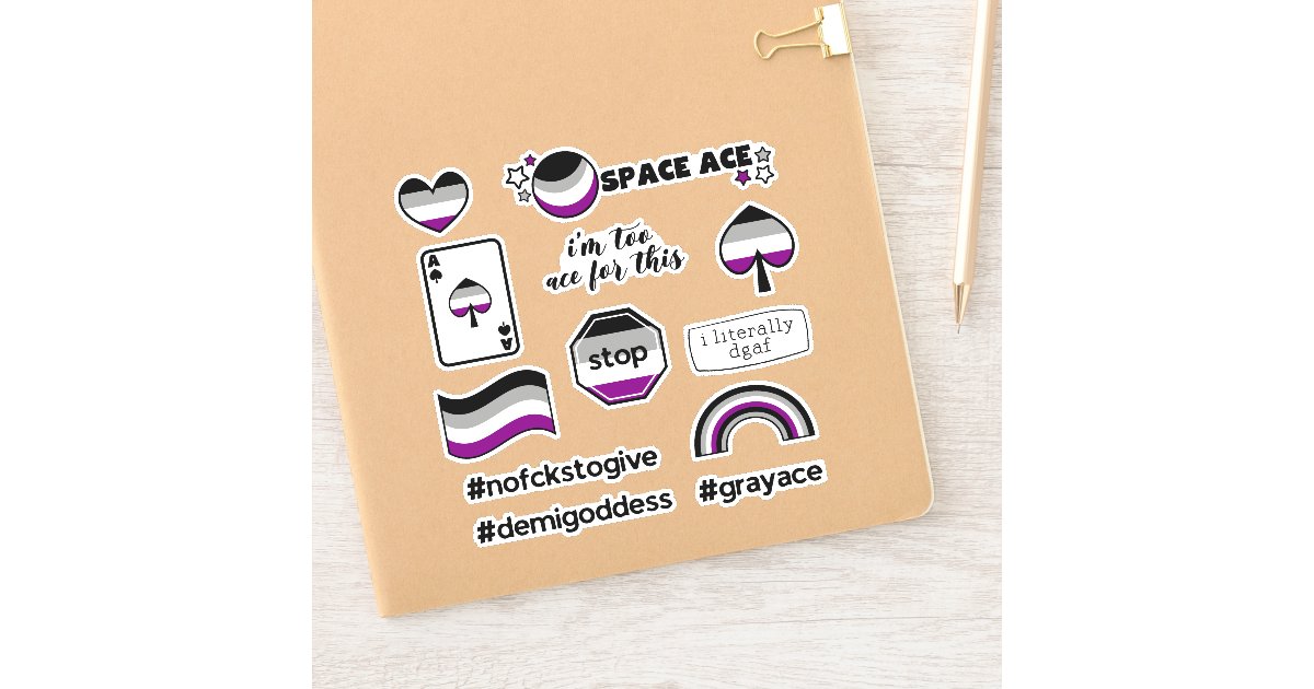 Ace Asexual Sticker | Zazzle