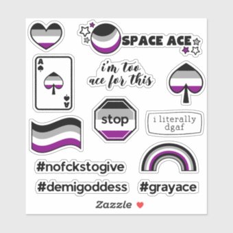 Ace Asexual Sticker | Zazzle