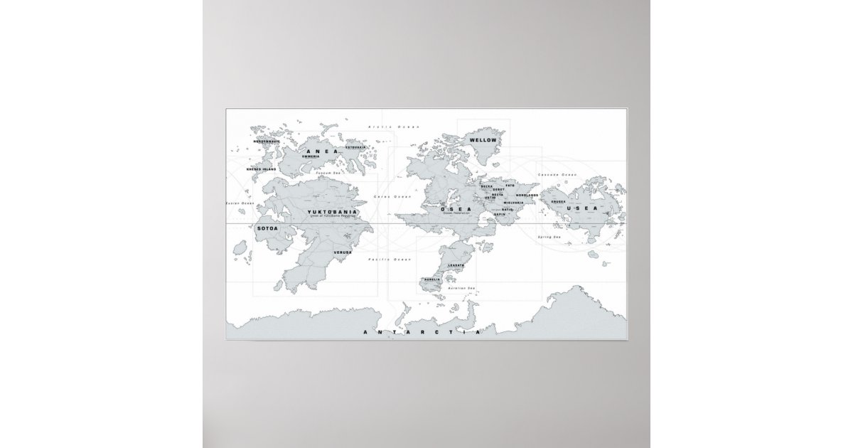 Ace Combat Strangereal Map Poster | Zazzle