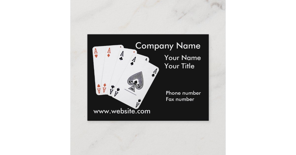 Ace Company Business Card | Zazzle
