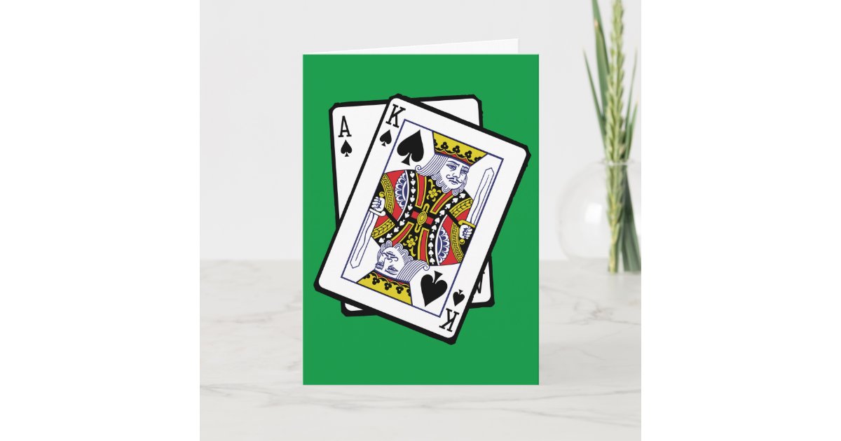 Ace & King of Spades 21st Birthday Card | Zazzle